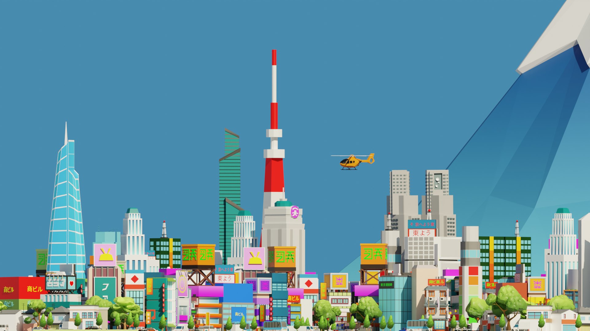Low Poly Tokyo Japan City 3D - TurboSquid 2291885