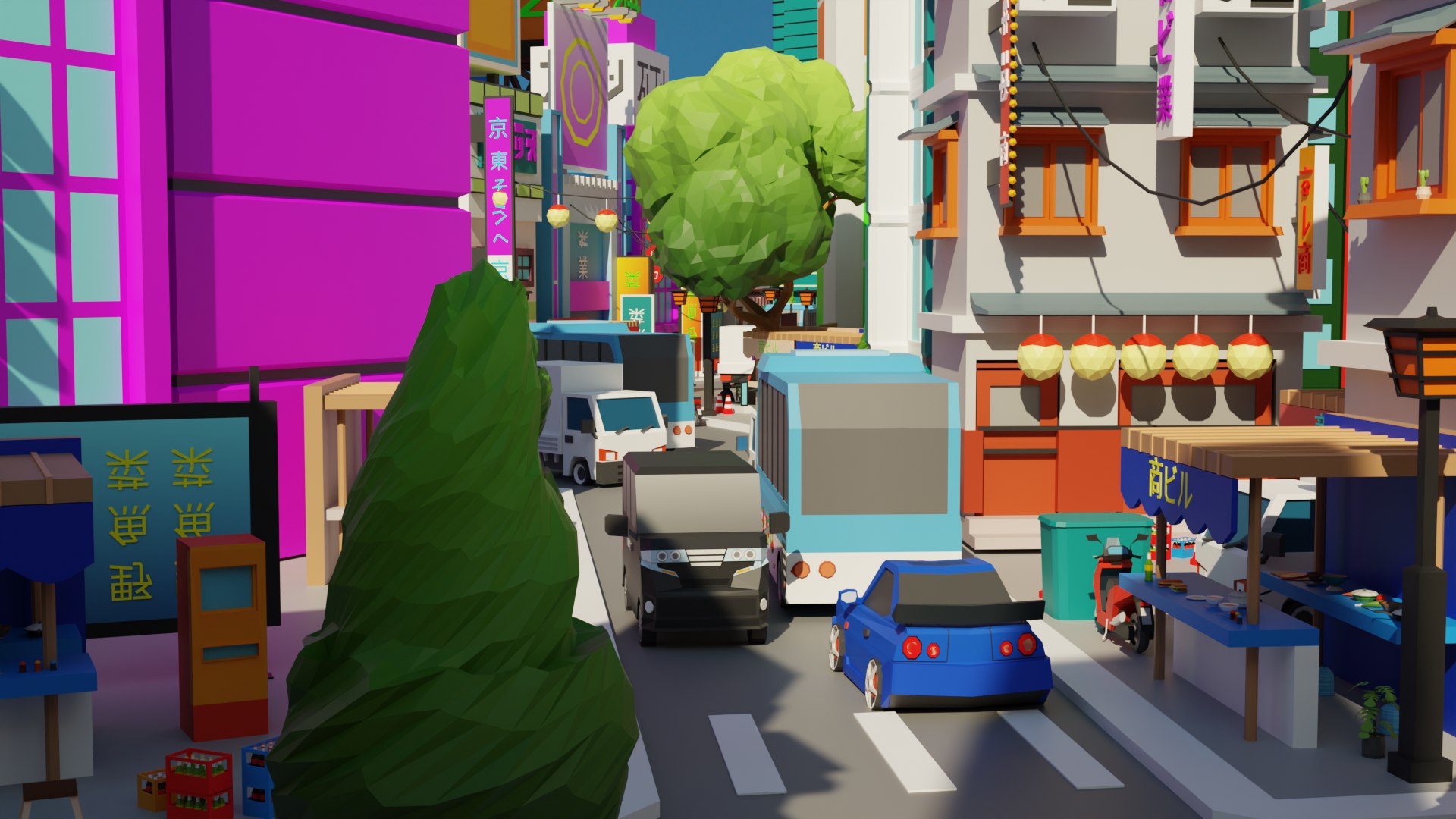 Low Poly Tokyo Japan City 3D - TurboSquid 2291885