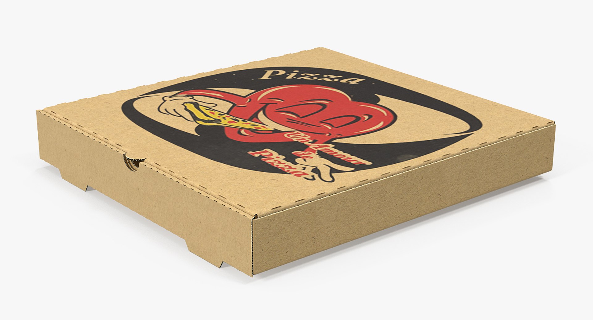 3D Closed Pizza Box - TurboSquid 1398734