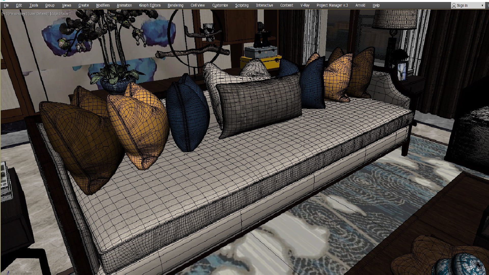 New Chinese Style Living Room 3D Model - TurboSquid 2024027