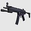 Realistic Submachine Gun A3 Obj