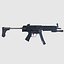 Realistic Submachine Gun A3 Obj