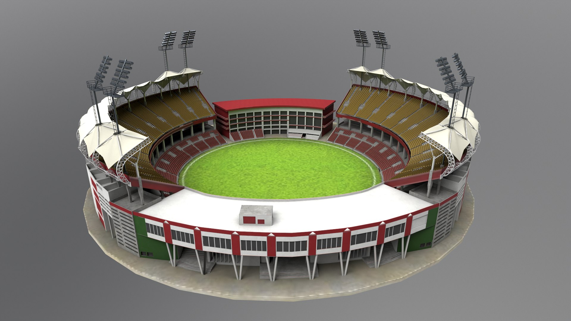 Trivandrum Stadium 3D Model - TurboSquid 2103728