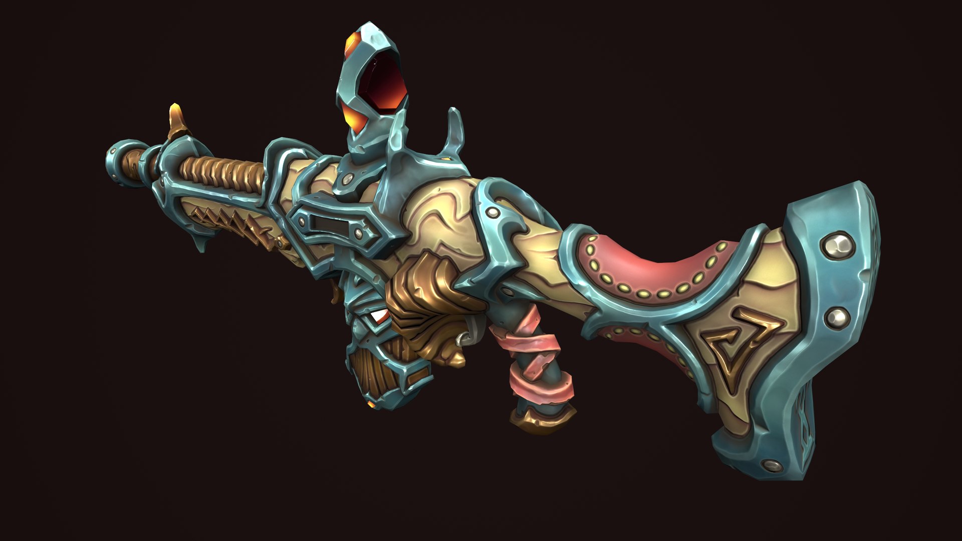 3D Model Dwarf Assault Rifle - TurboSquid 2236412