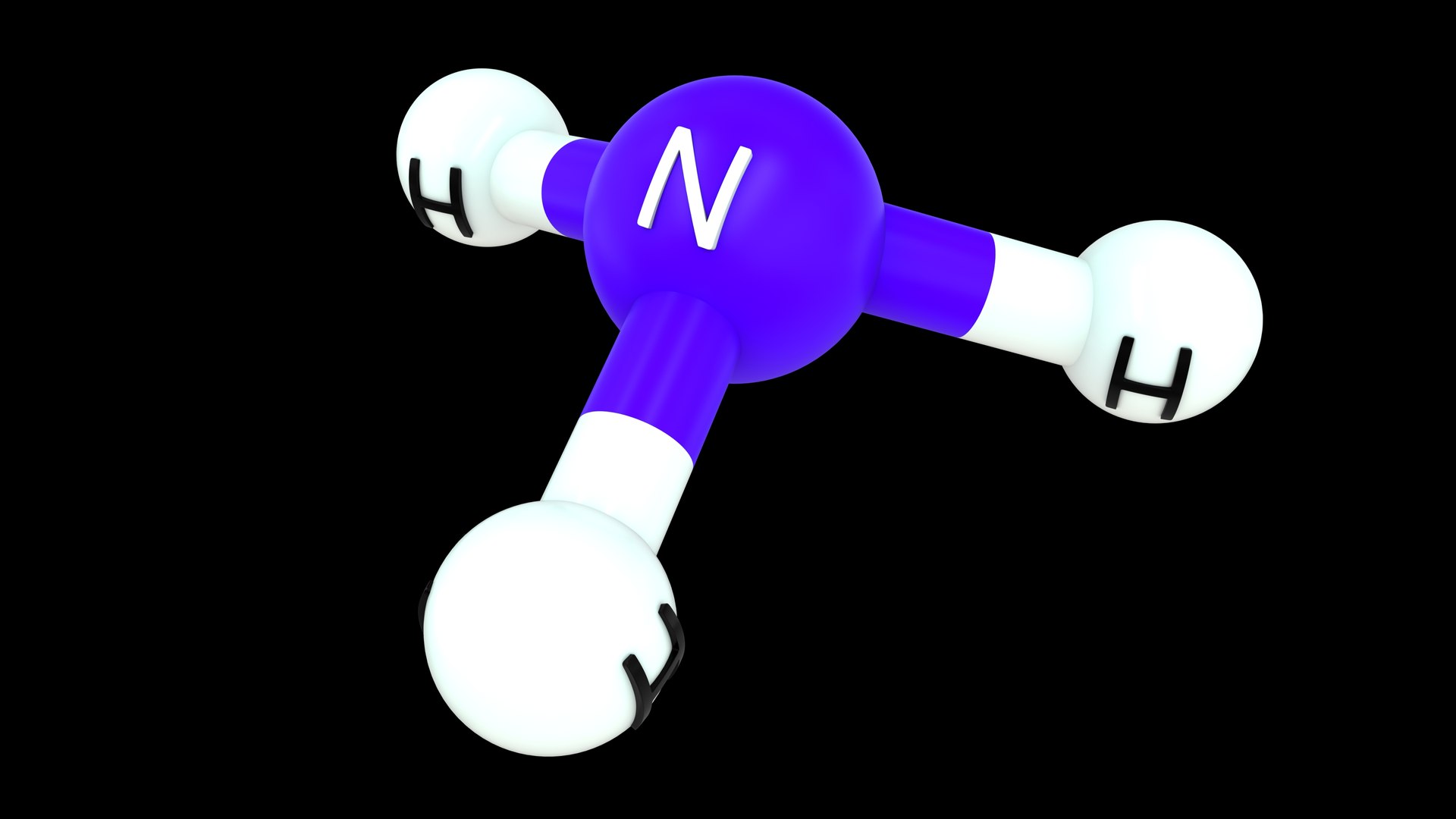 3D Ammonia Structure Model - TurboSquid 2215757