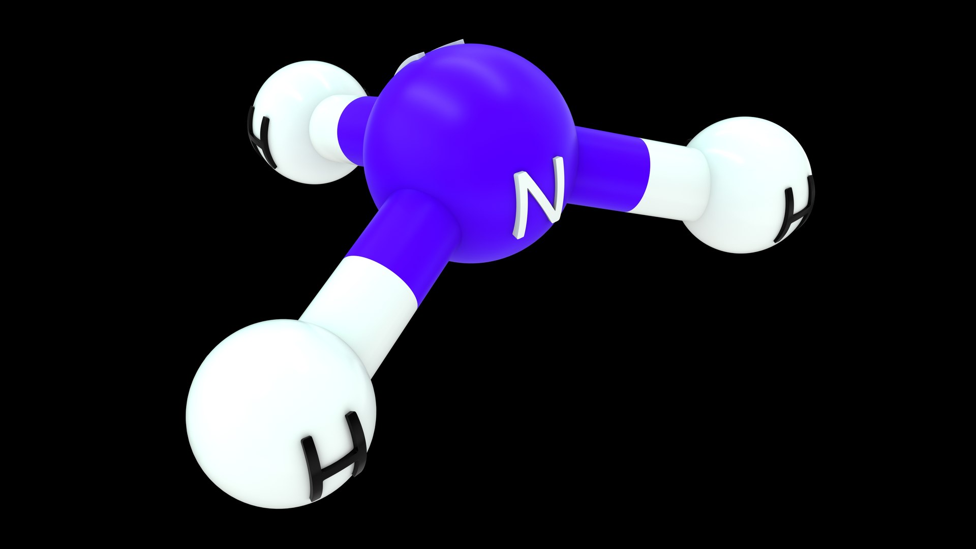 3D Ammonia Structure Model - TurboSquid 2215757