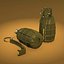 Hand Grenade Dm51 3d Model
