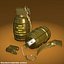 Hand Grenade Dm51 3d Model