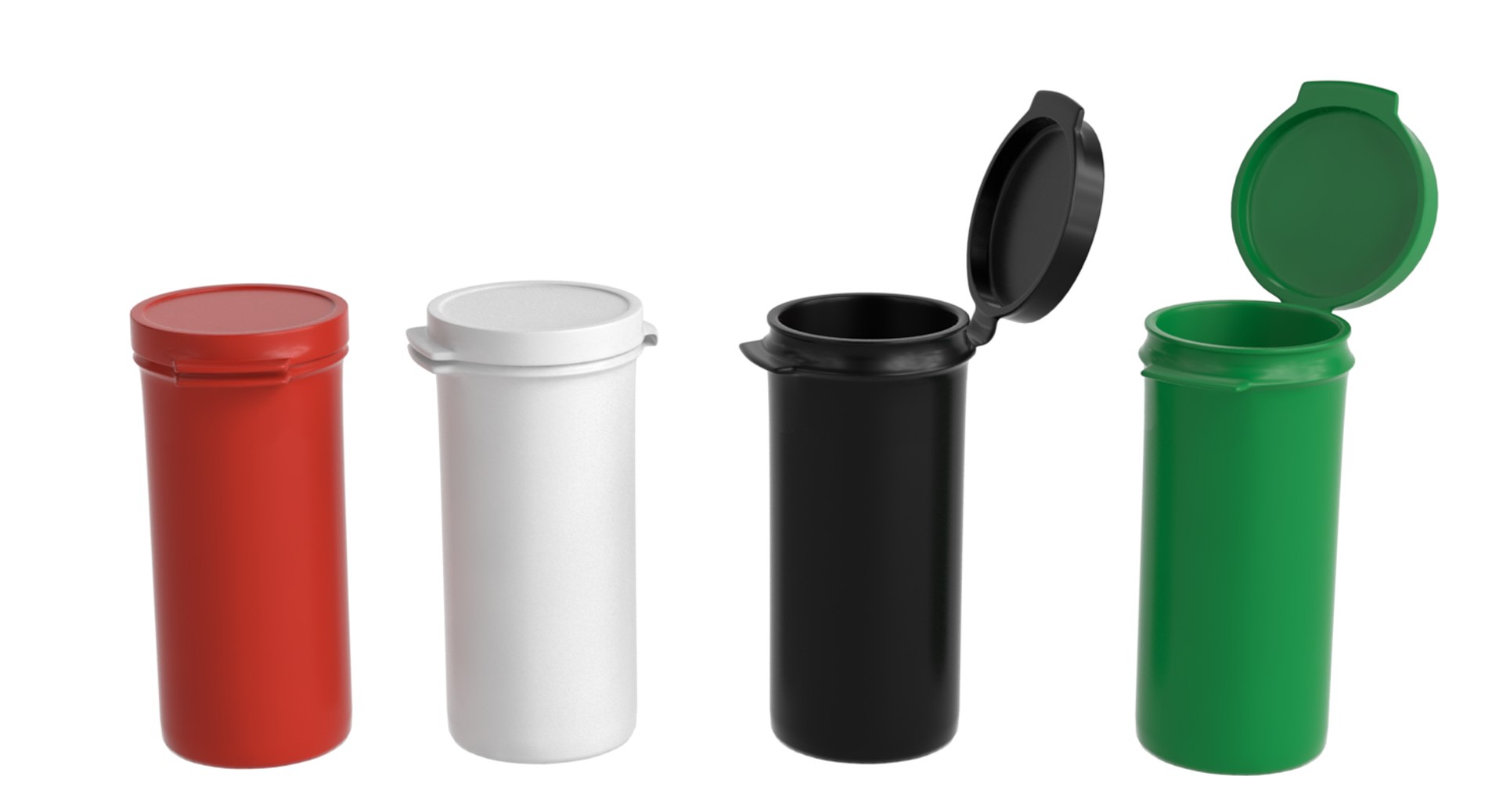 3ds Medicine Plastic Hinged Lid