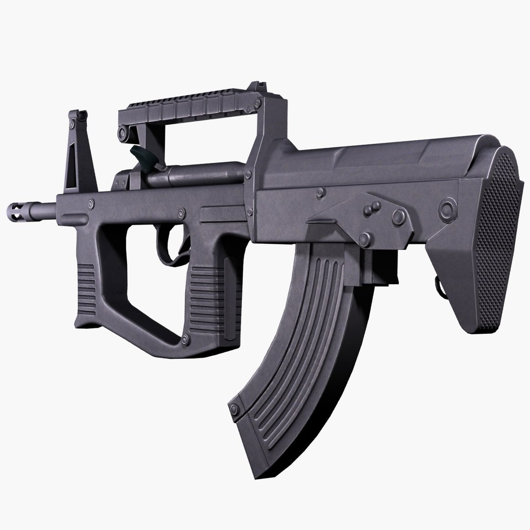 Assault Rifle A-91 Russia 3d Max