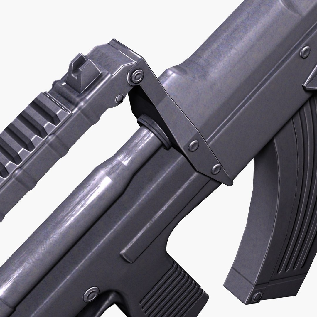 Assault Rifle A-91 Russia 3d Max