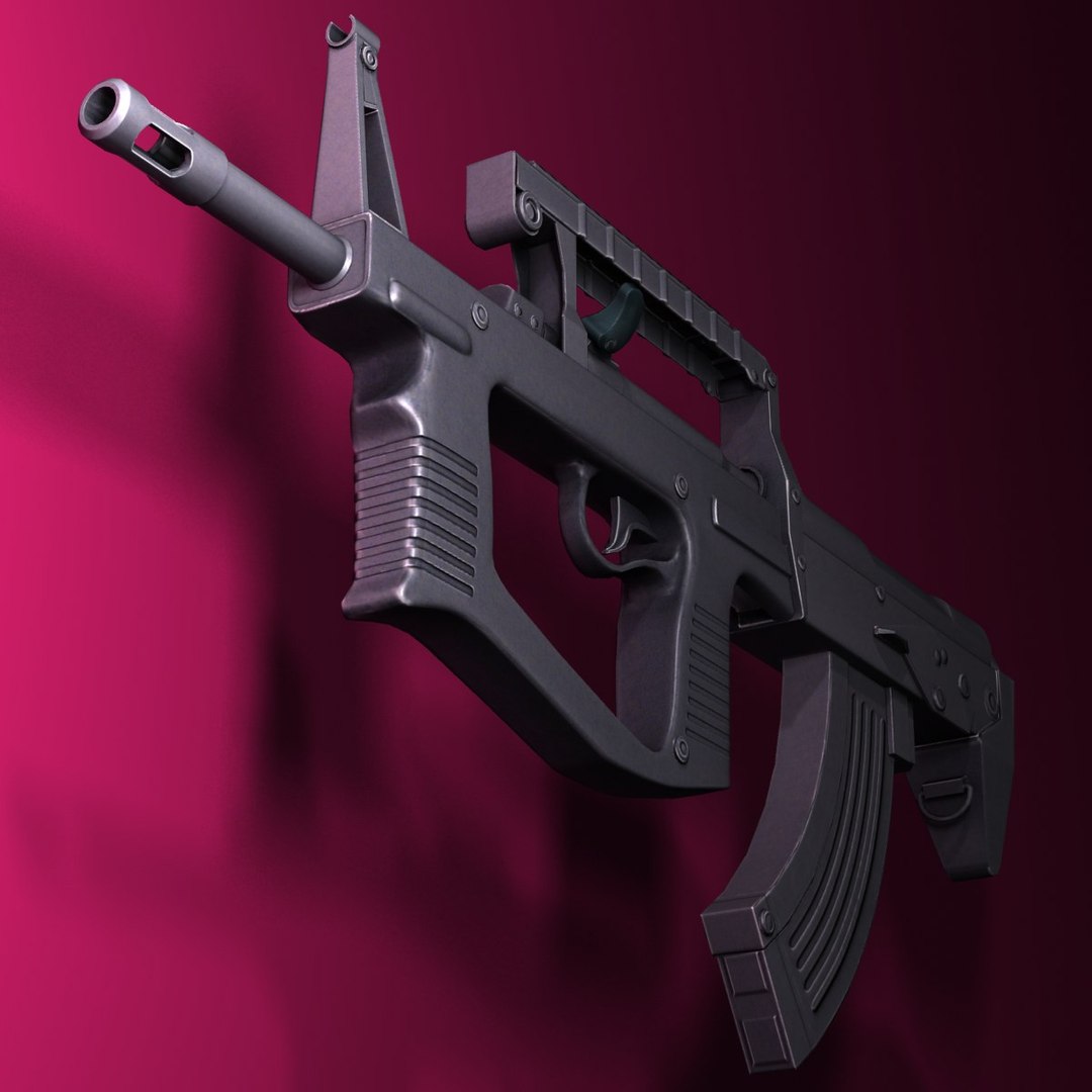 Assault Rifle A-91 Russia 3d Max