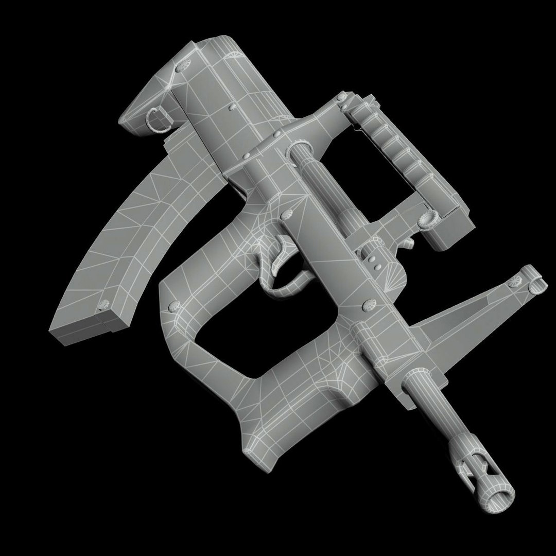 Assault Rifle A-91 Russia 3d Max
