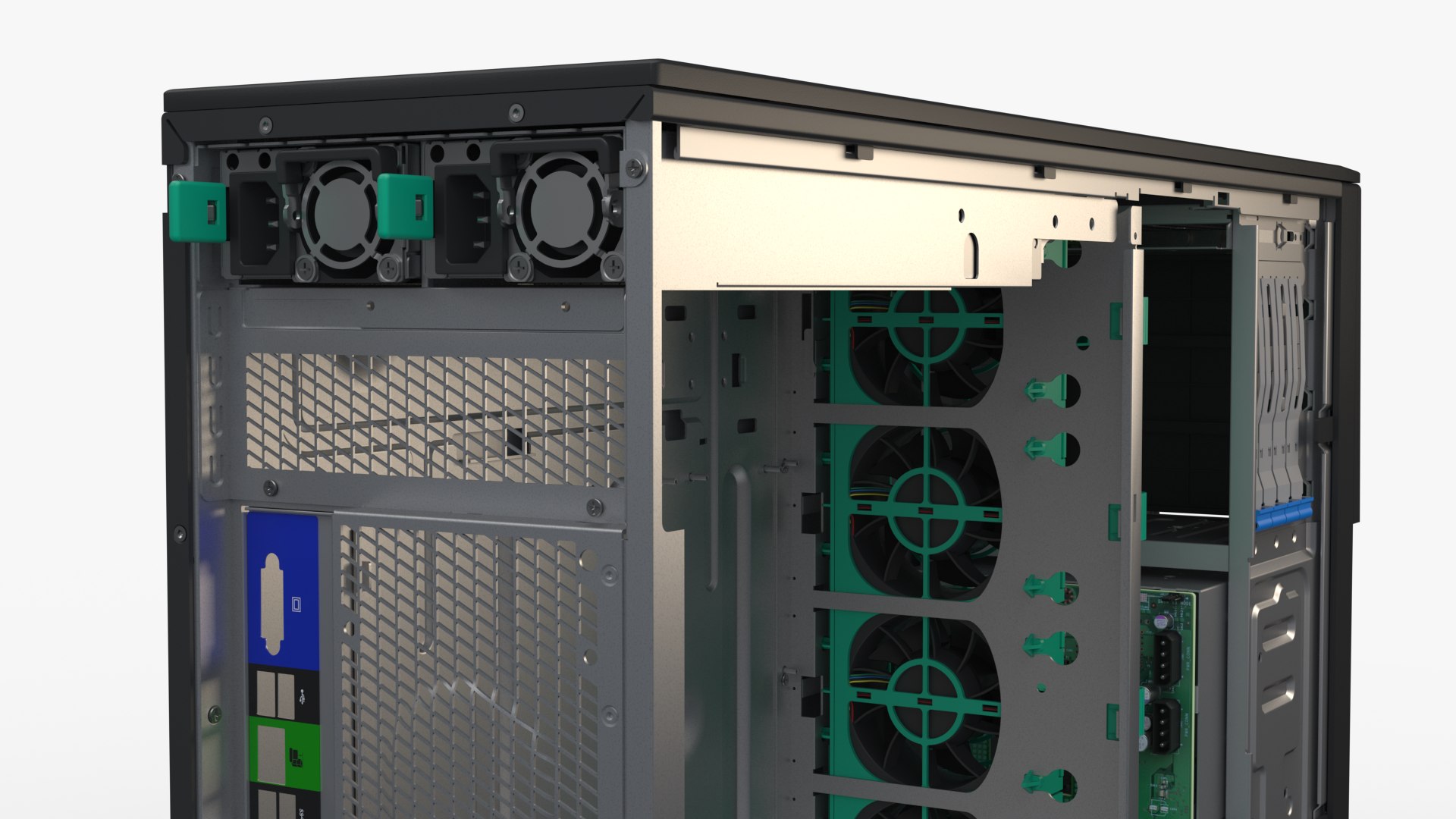 3D 4u Server - TurboSquid 1498412