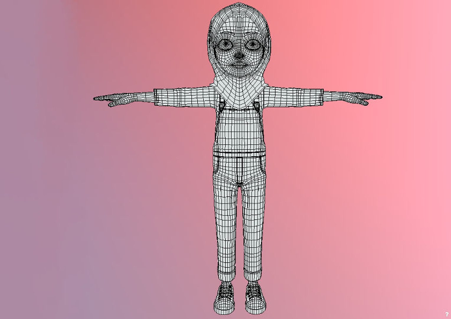 Hijab Basic Rig 3D Model - TurboSquid 1438119