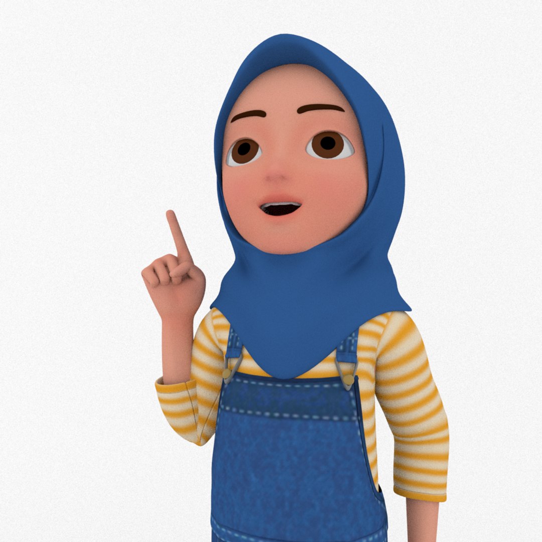 Hijab Basic Rig 3D Model - TurboSquid 1438119