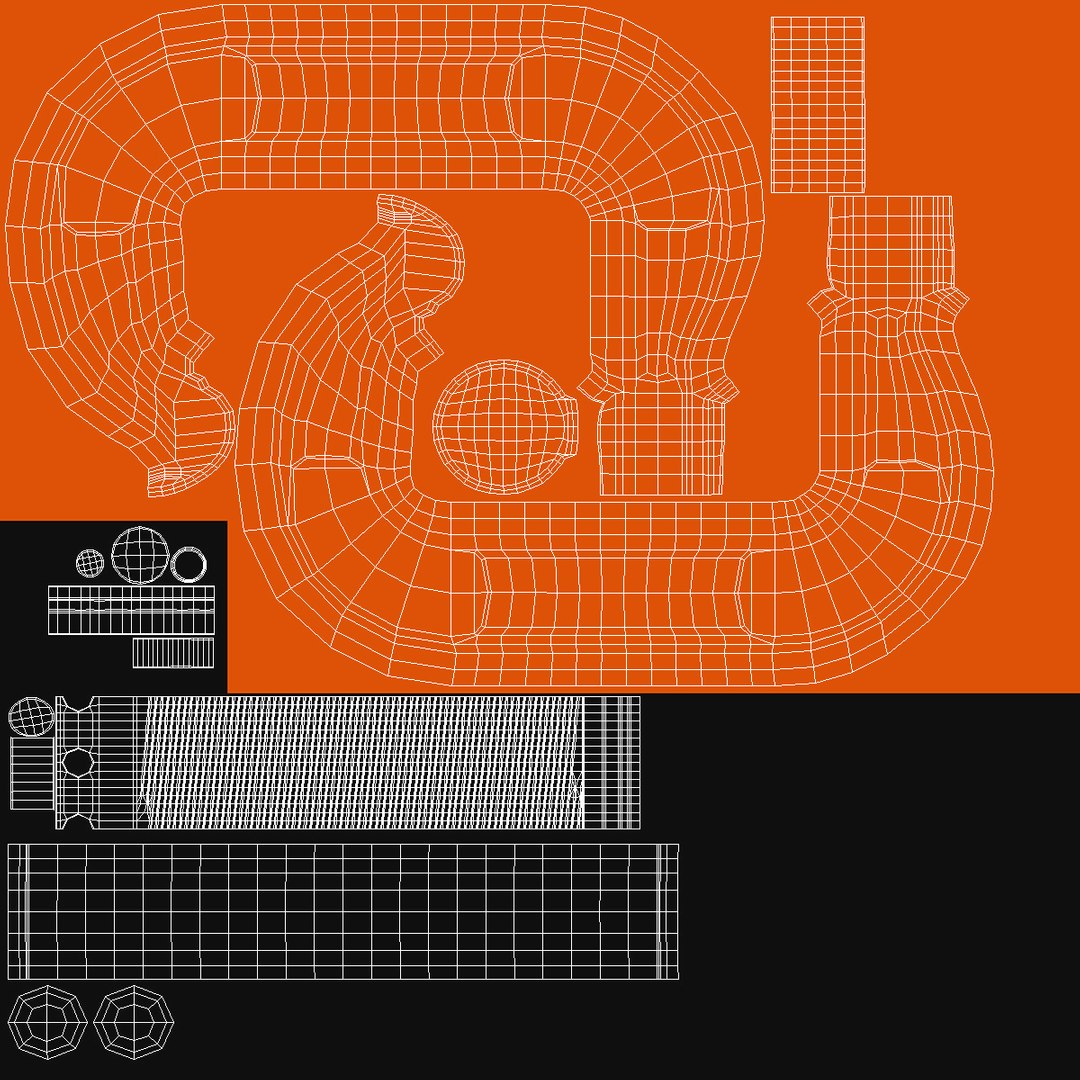 3D Forged Orange C-clamp Clamping Model - TurboSquid 1493308