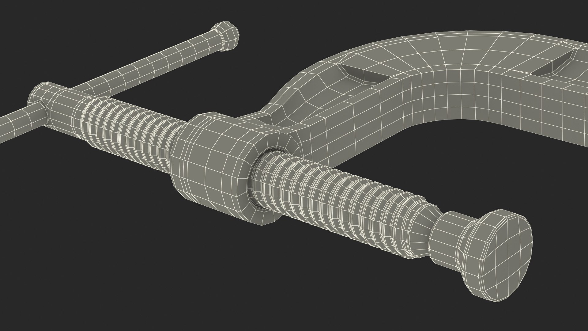 3D Forged Orange C-clamp Clamping Model - TurboSquid 1493308
