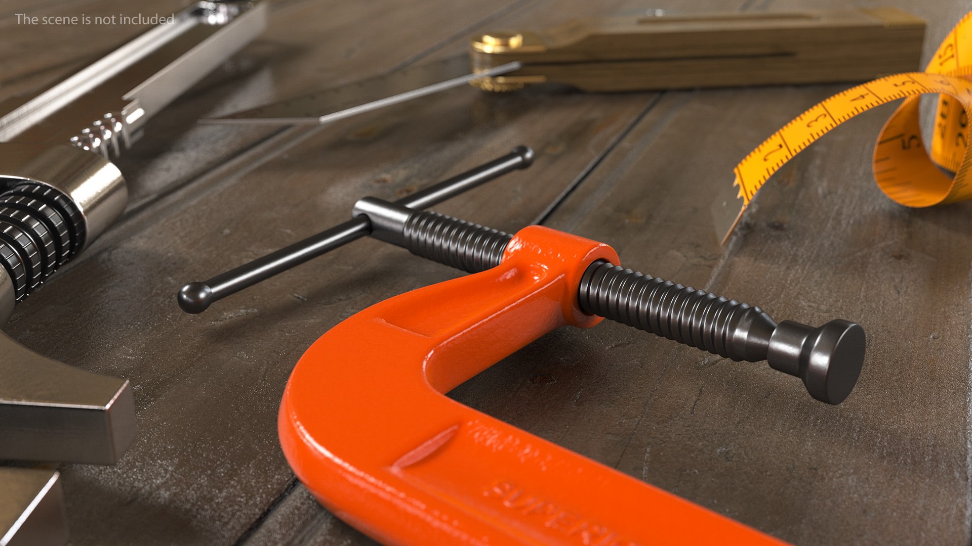 3D Forged Orange C-clamp Clamping Model - TurboSquid 1493308