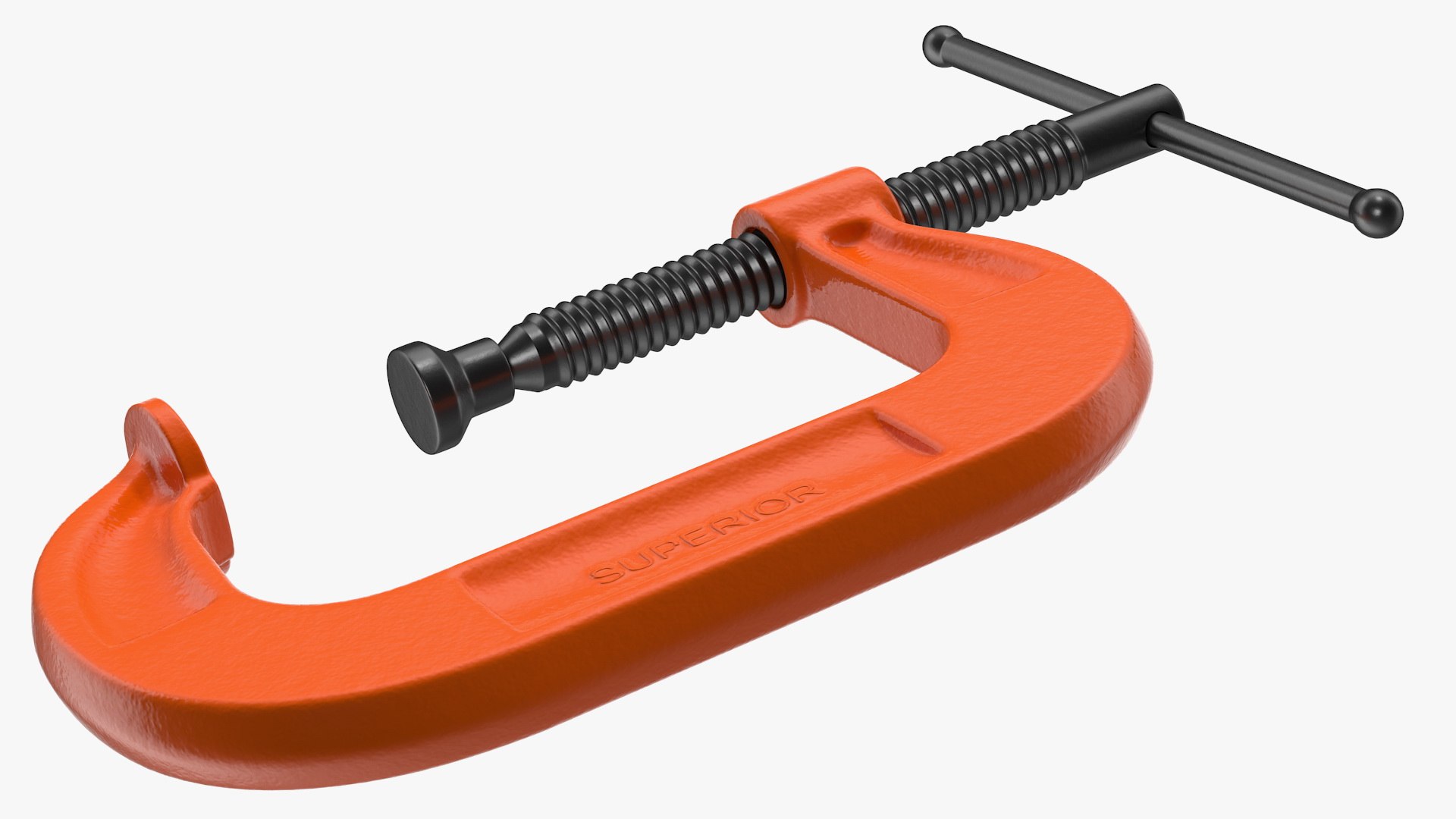 3D Forged Orange C-clamp Clamping Model - TurboSquid 1493308