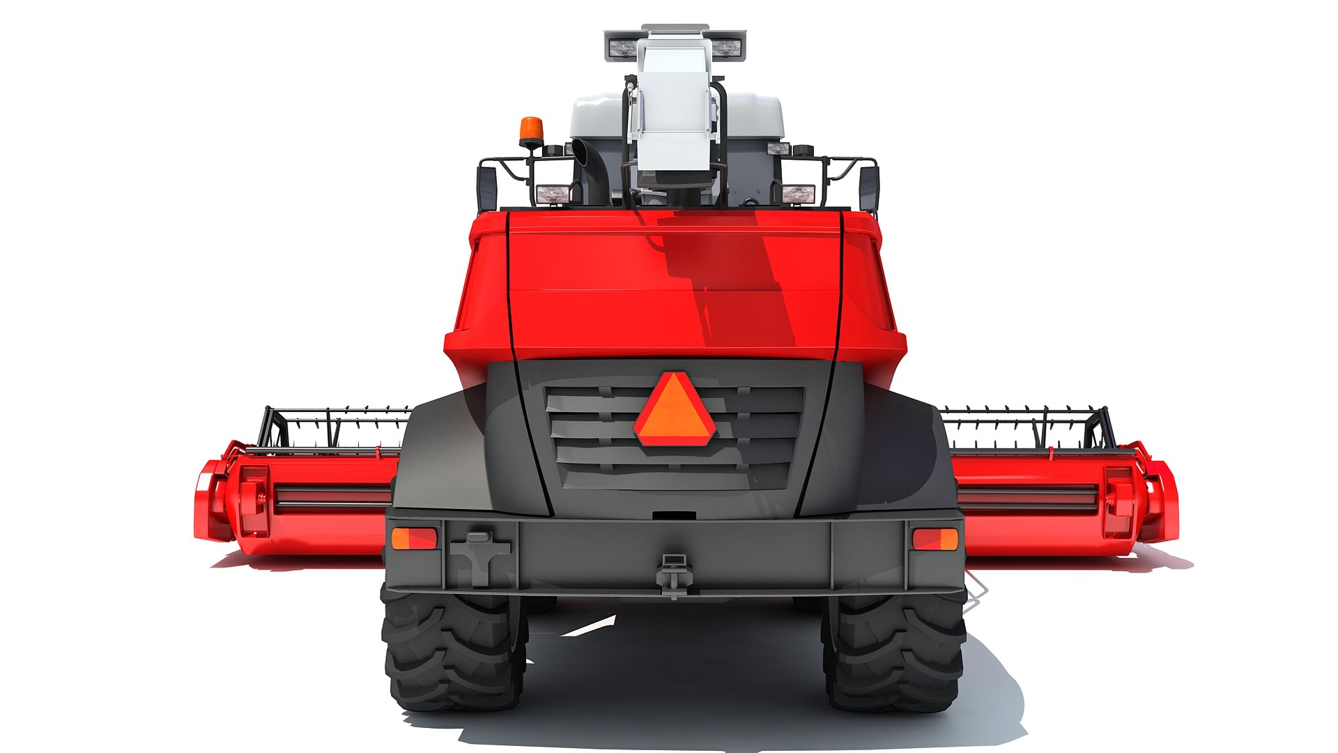 3D Red Combine Harvester - TurboSquid 1819999