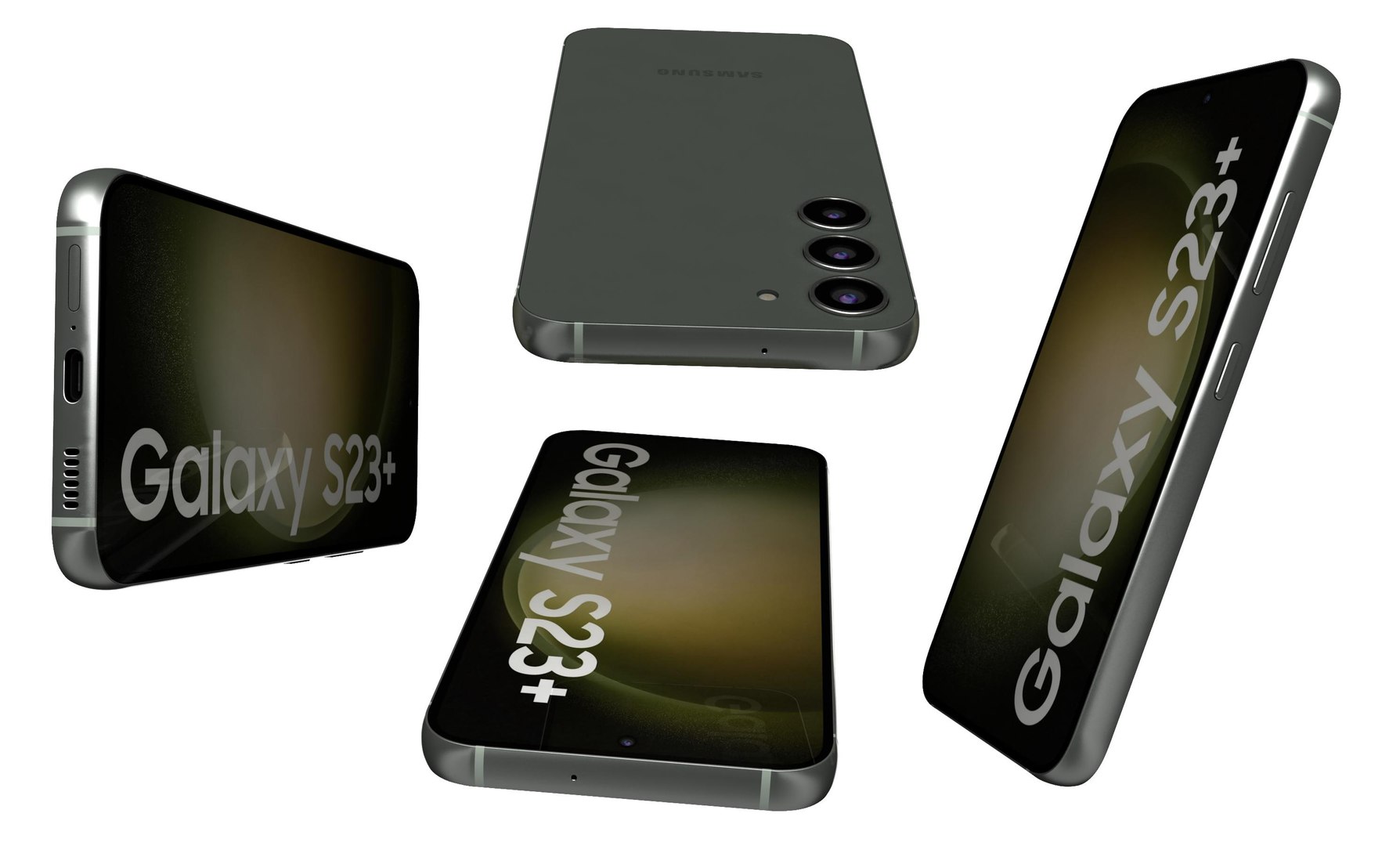 3D Samsung Galaxy S23 Plus Green - TurboSquid 2024490