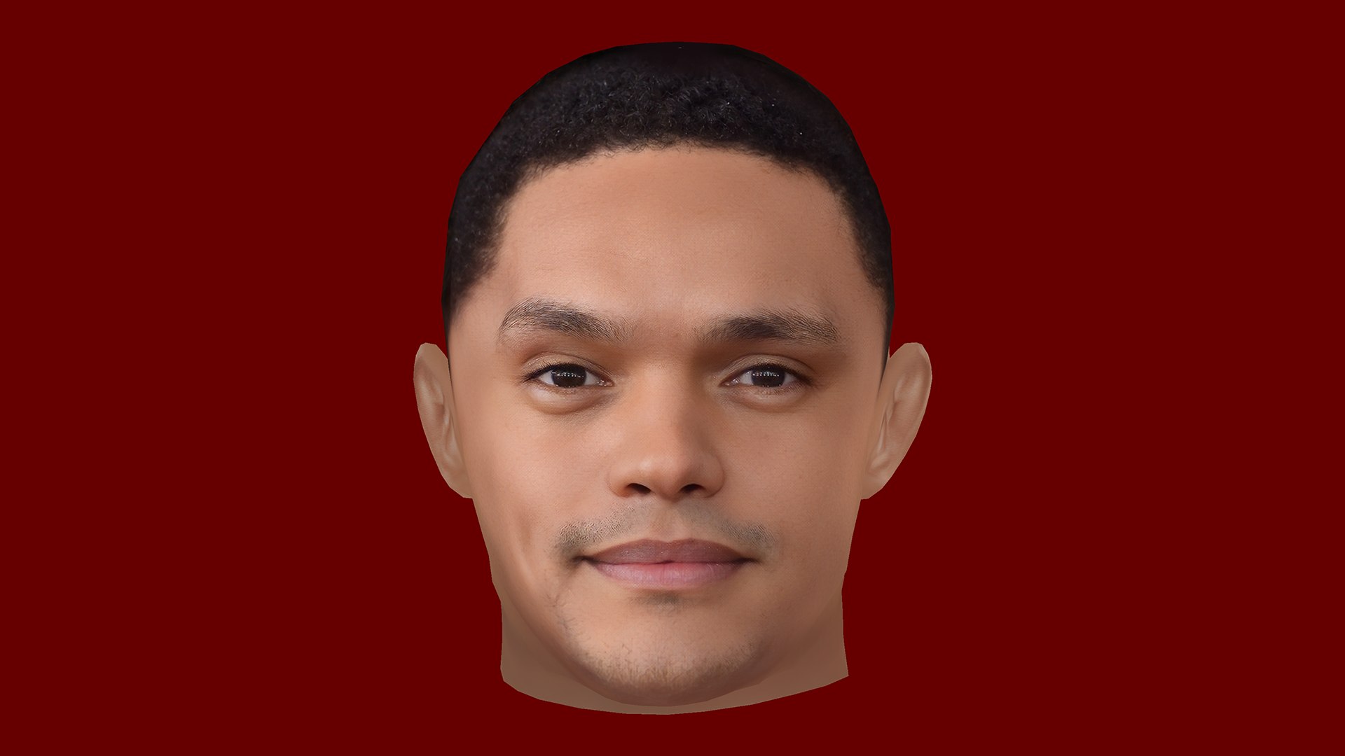 Trevor Noah Head - Low Poly Head For Game Low-poly 3D Model ...
