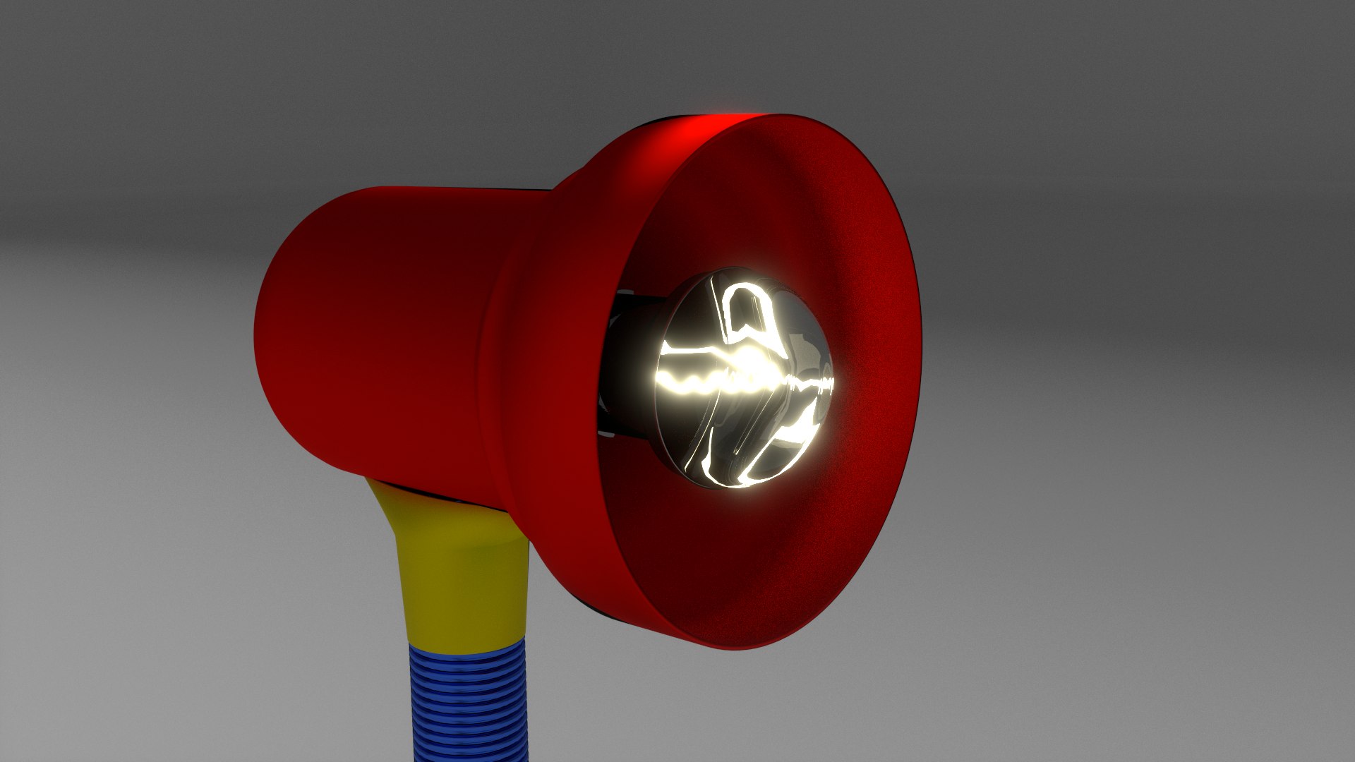 3d colorfull desk lamp light model