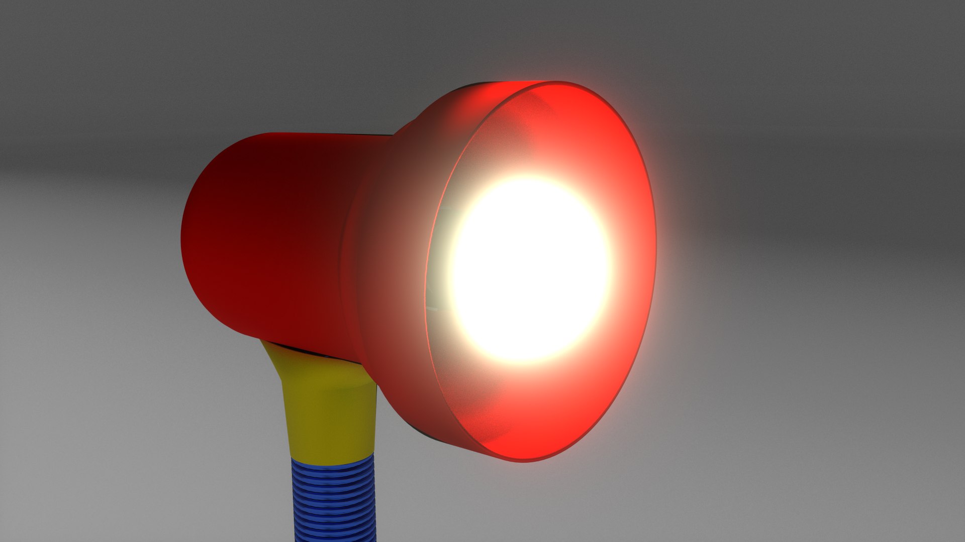 3d colorfull desk lamp light model