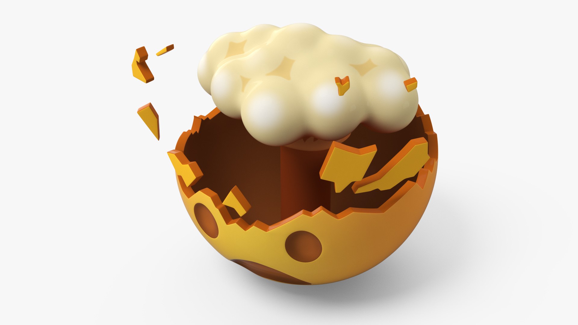 Emoji Exploding Head 3D - TurboSquid 2239280