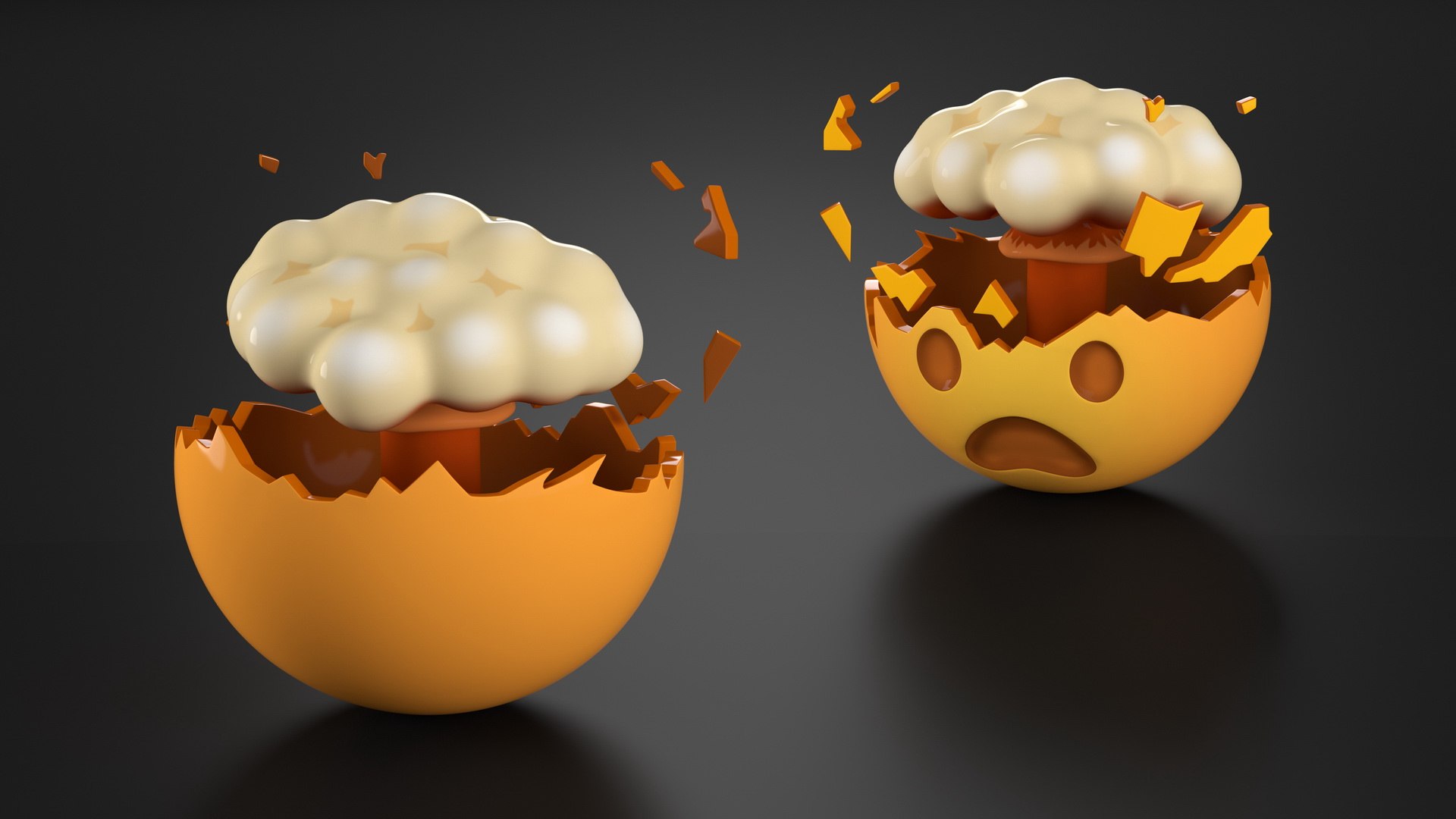 Emoji Exploding Head 3D - TurboSquid 2239280