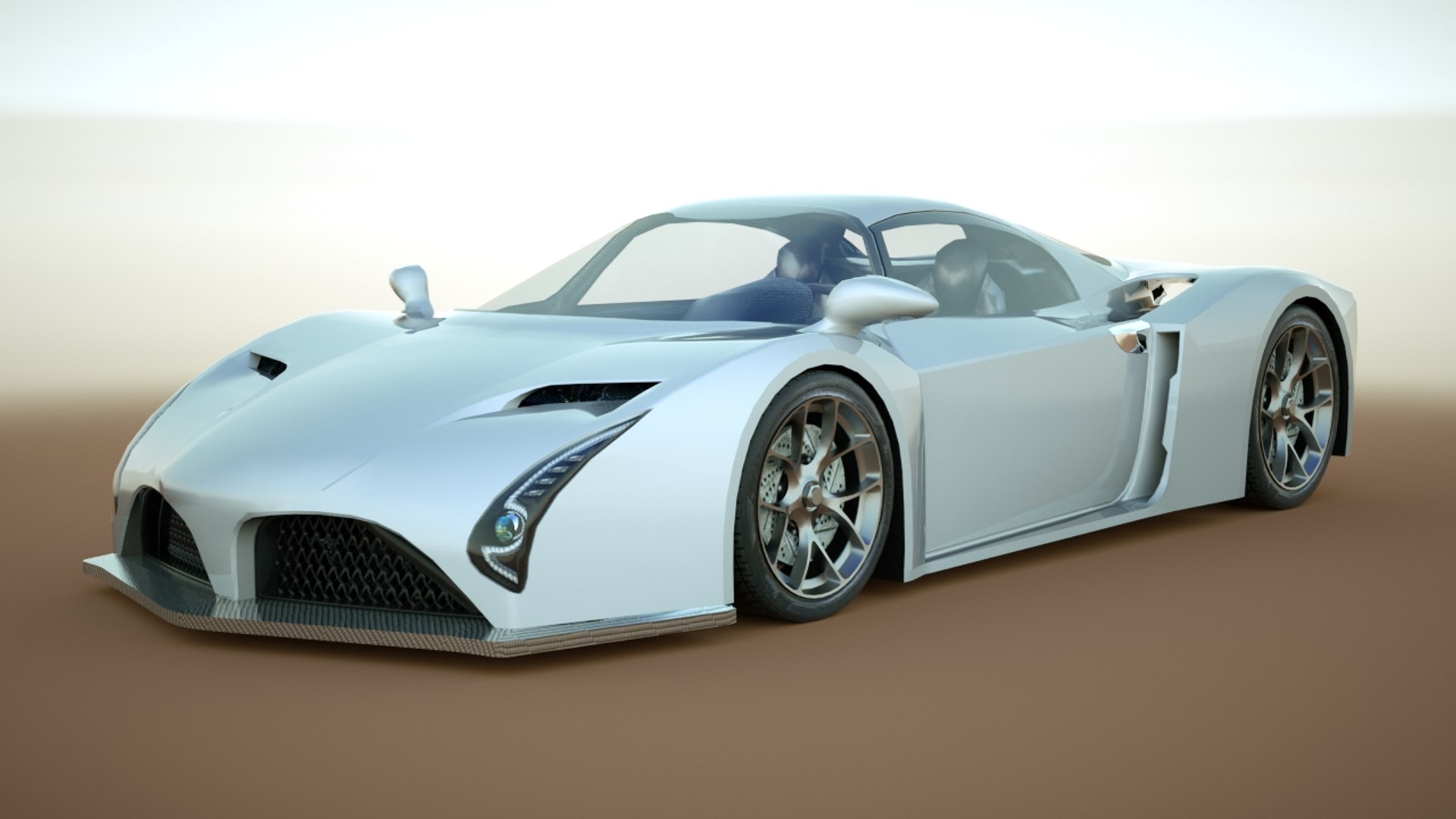 3D Generic Supercar V15 Model - TurboSquid 1467010