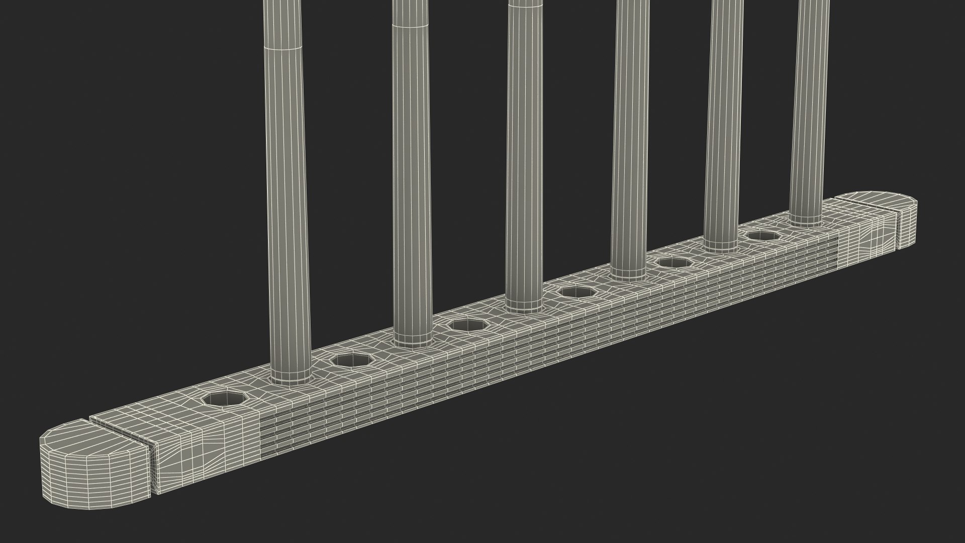 Billiard Cue Rack With Cues 3D Model - TurboSquid 2246746