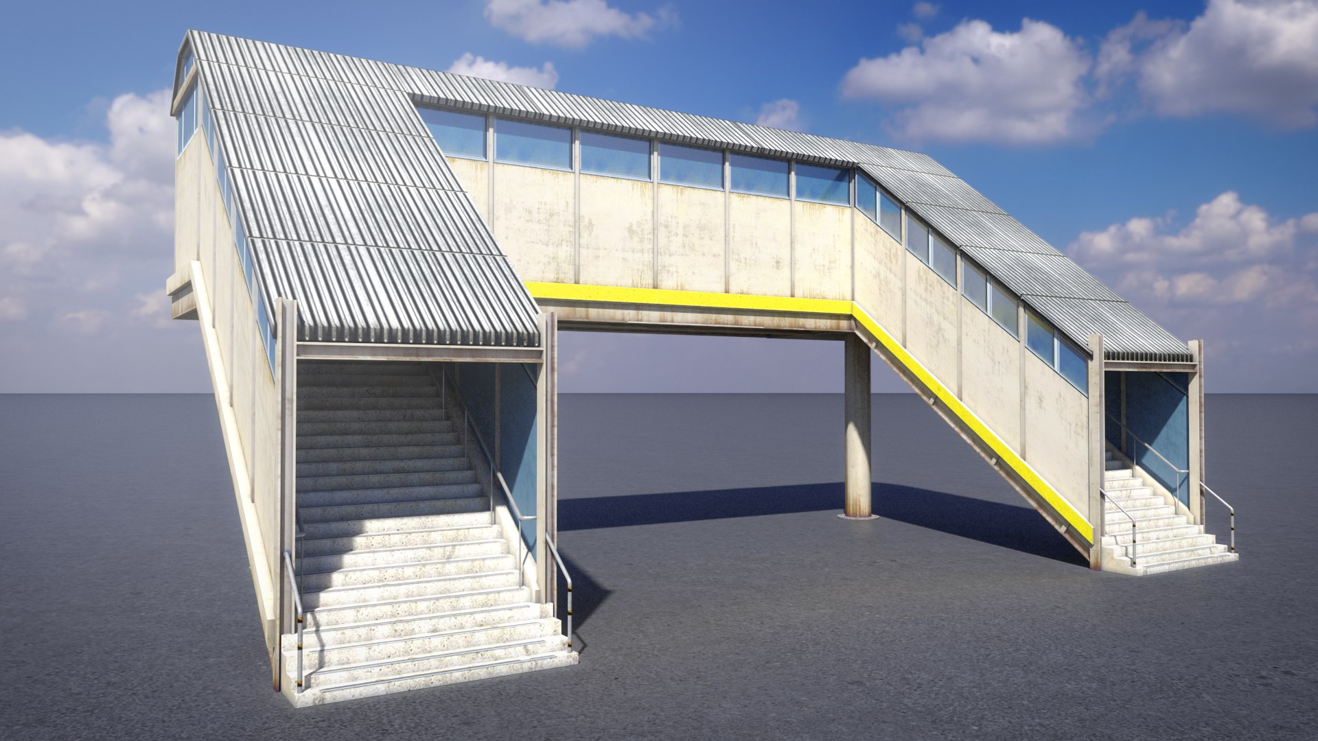 Footbridge 3D Model - TurboSquid 2316302