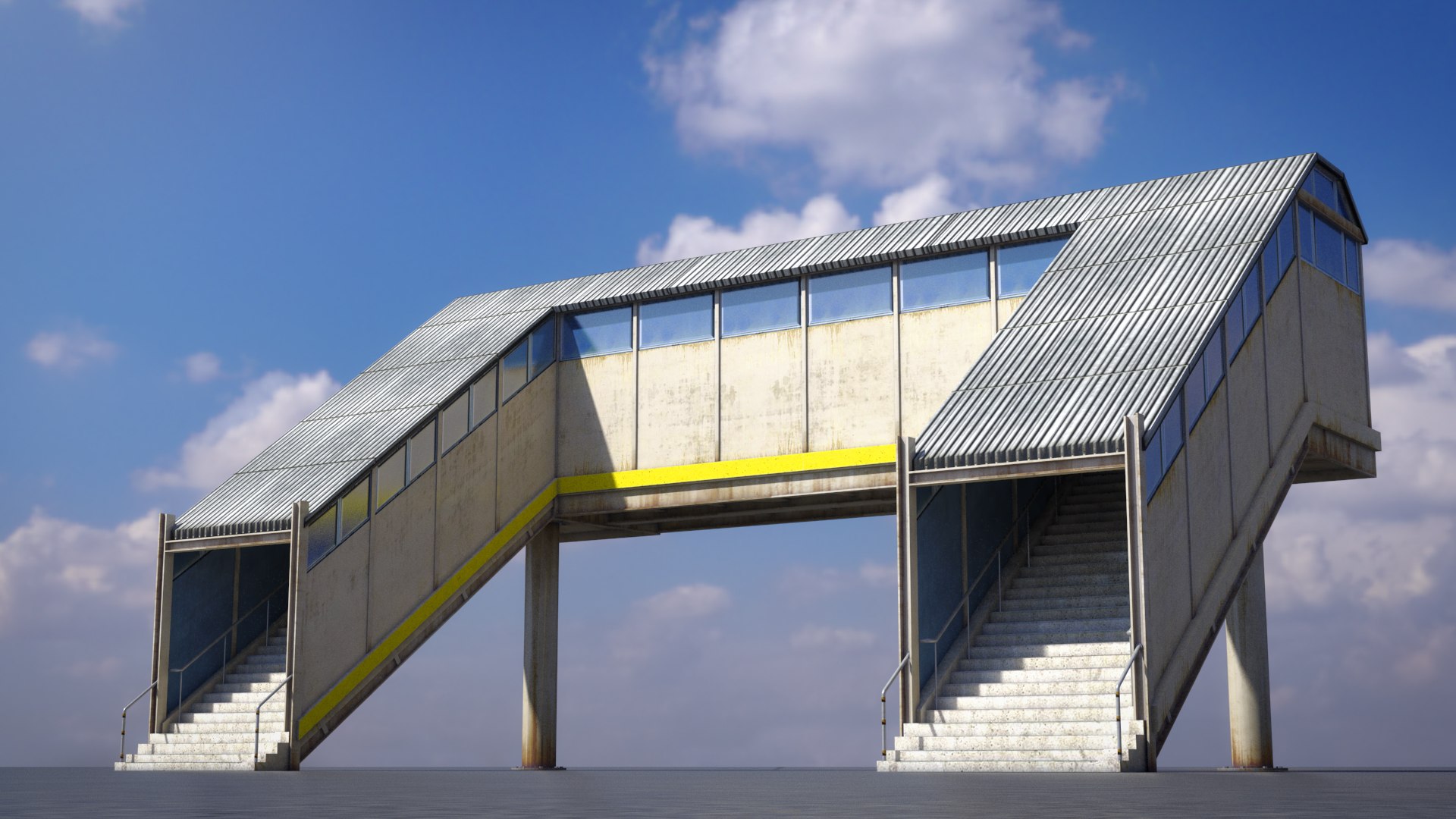 Footbridge 3D Model - TurboSquid 2316302