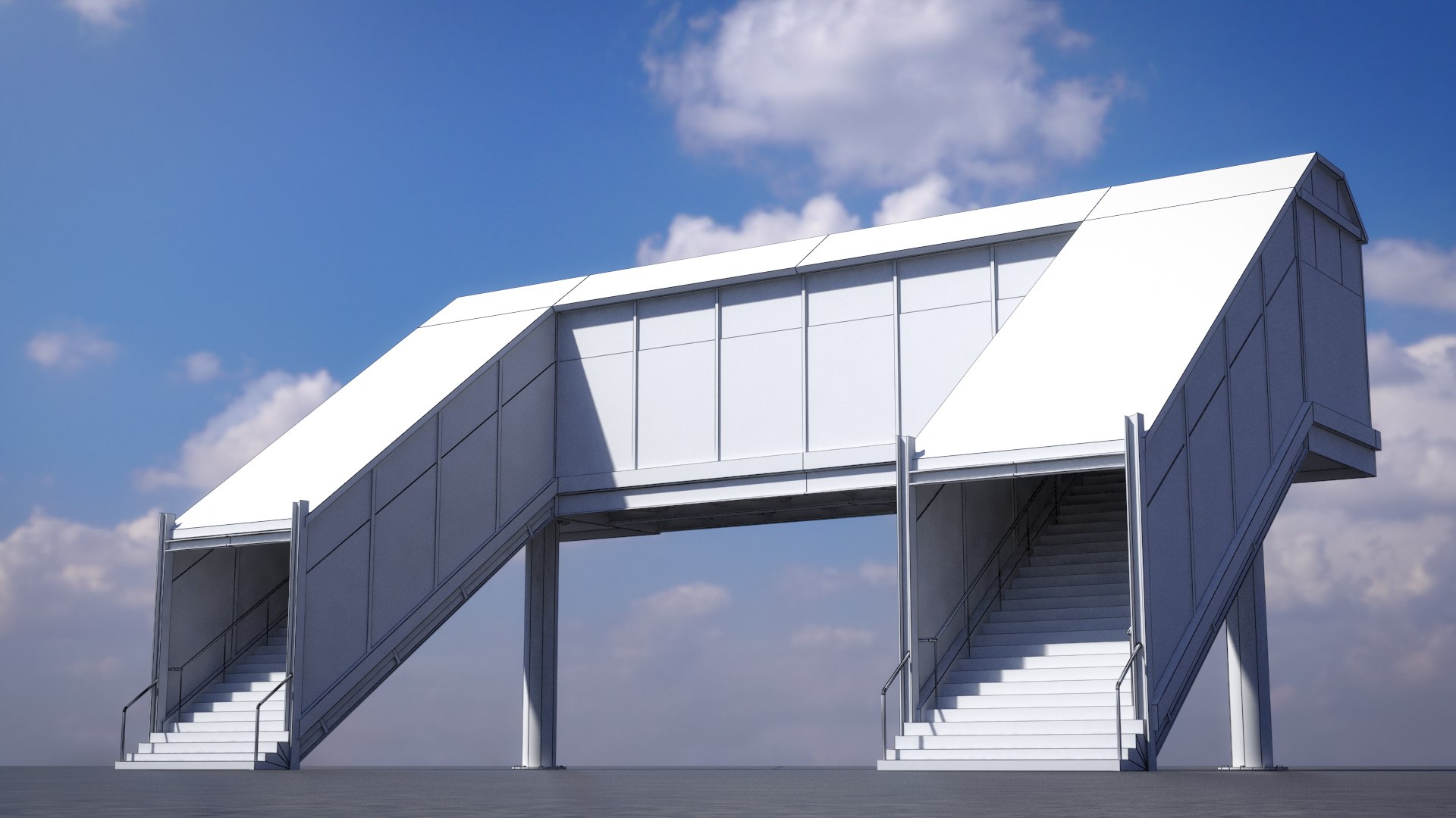 Footbridge 3D Model - TurboSquid 2316302