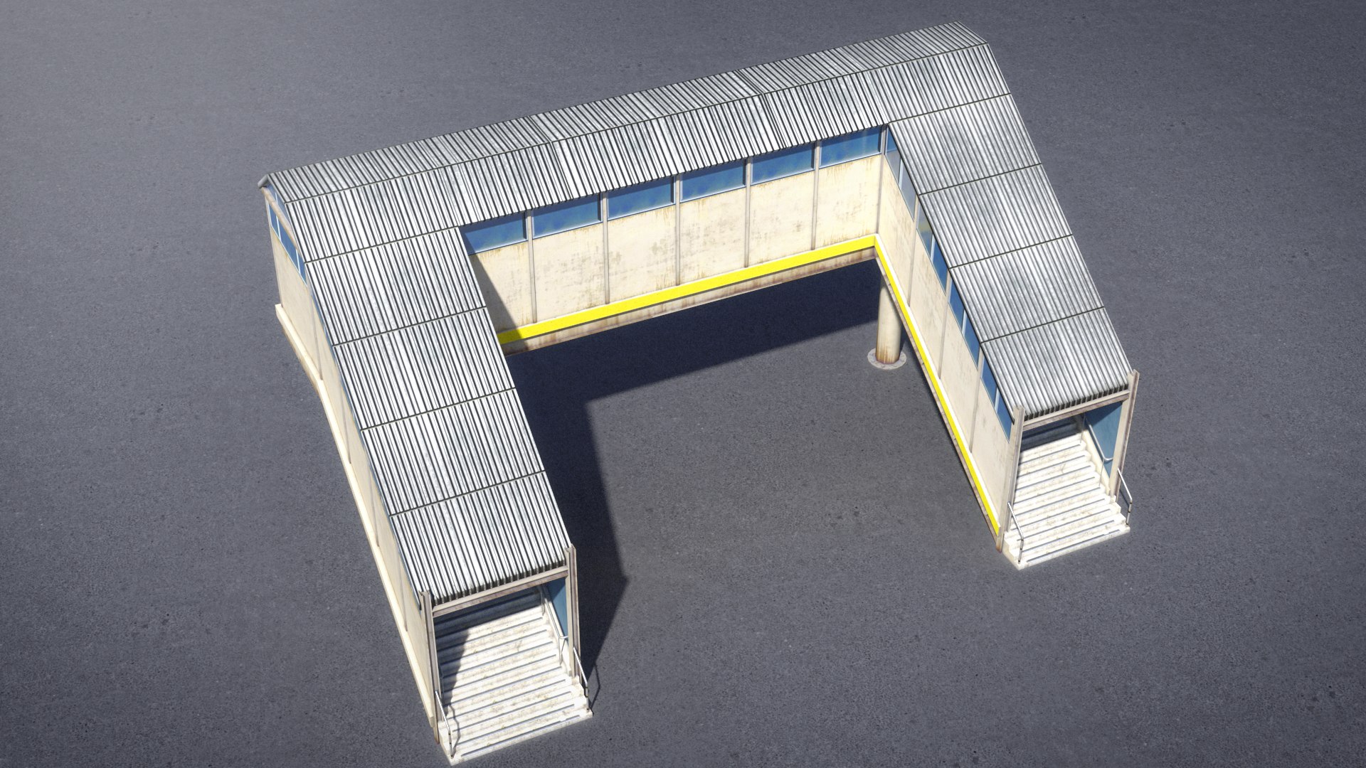 Footbridge 3D Model - TurboSquid 2316302