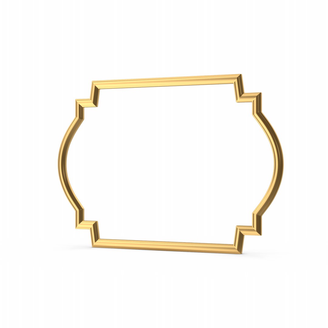 Gold Frame 3D Model - TurboSquid 2233295