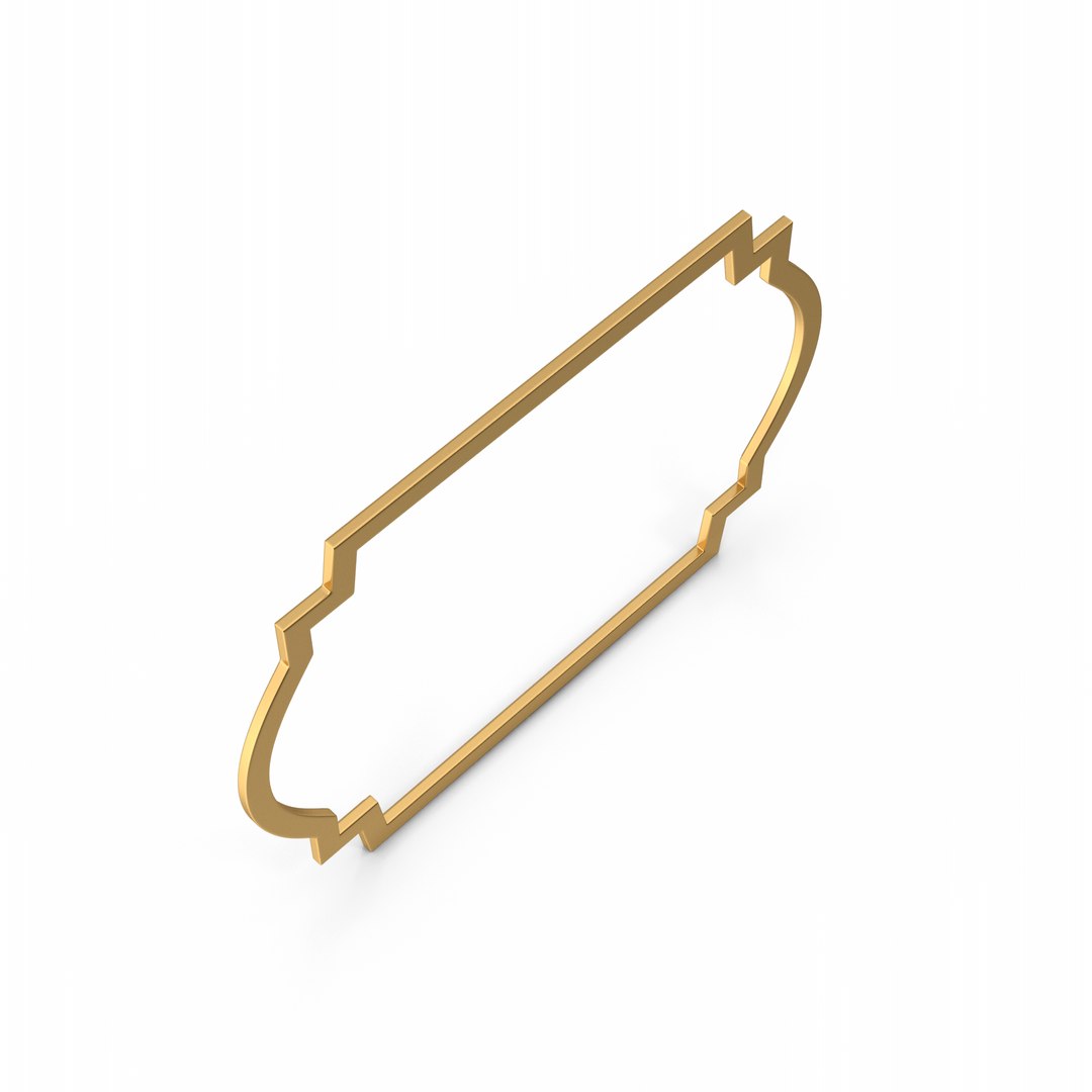 Gold Frame 3D Model - TurboSquid 2233295