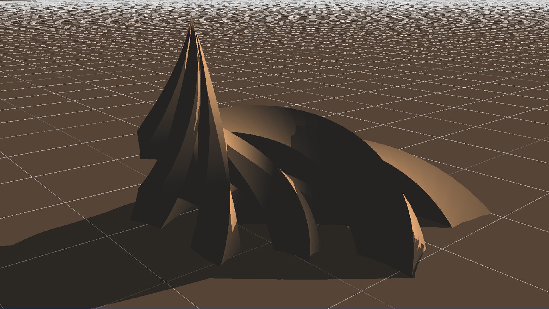 3D Curl Sci Building Futuristic Architecture - TurboSquid 1437082