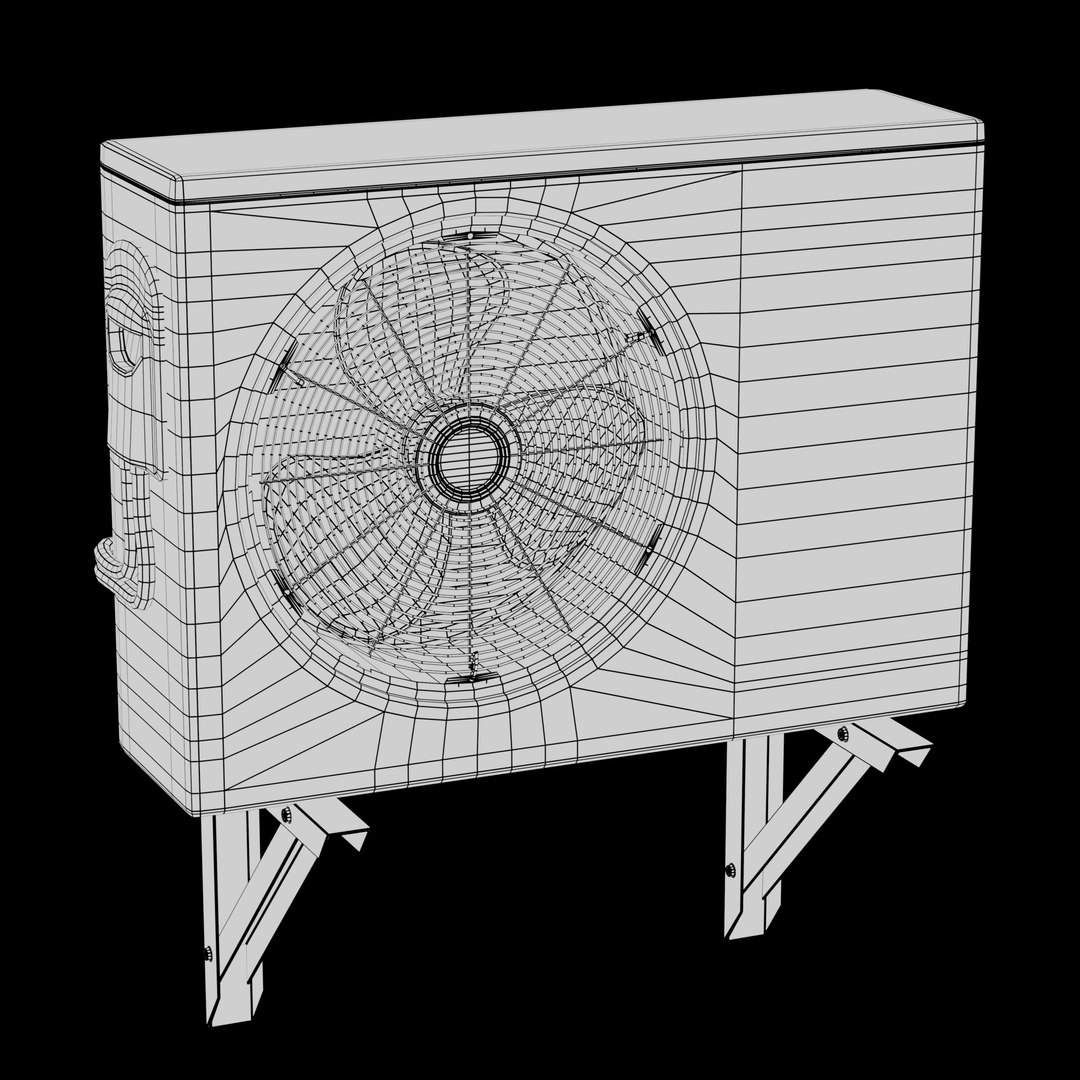 3D Model Air Conditioner Condenser - Photorealistic Set - TurboSquid ...