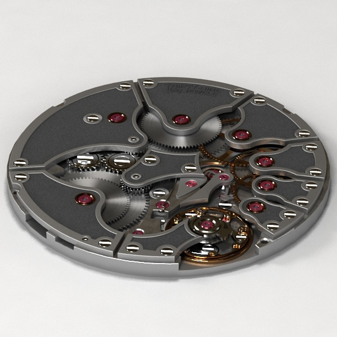 Watch Mechanism 3d 3ds