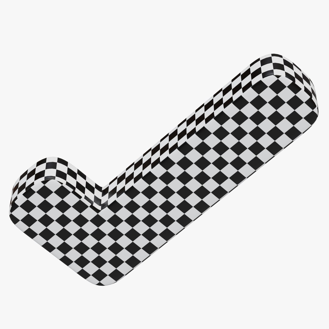 Check Mark Model - TurboSquid 1963663