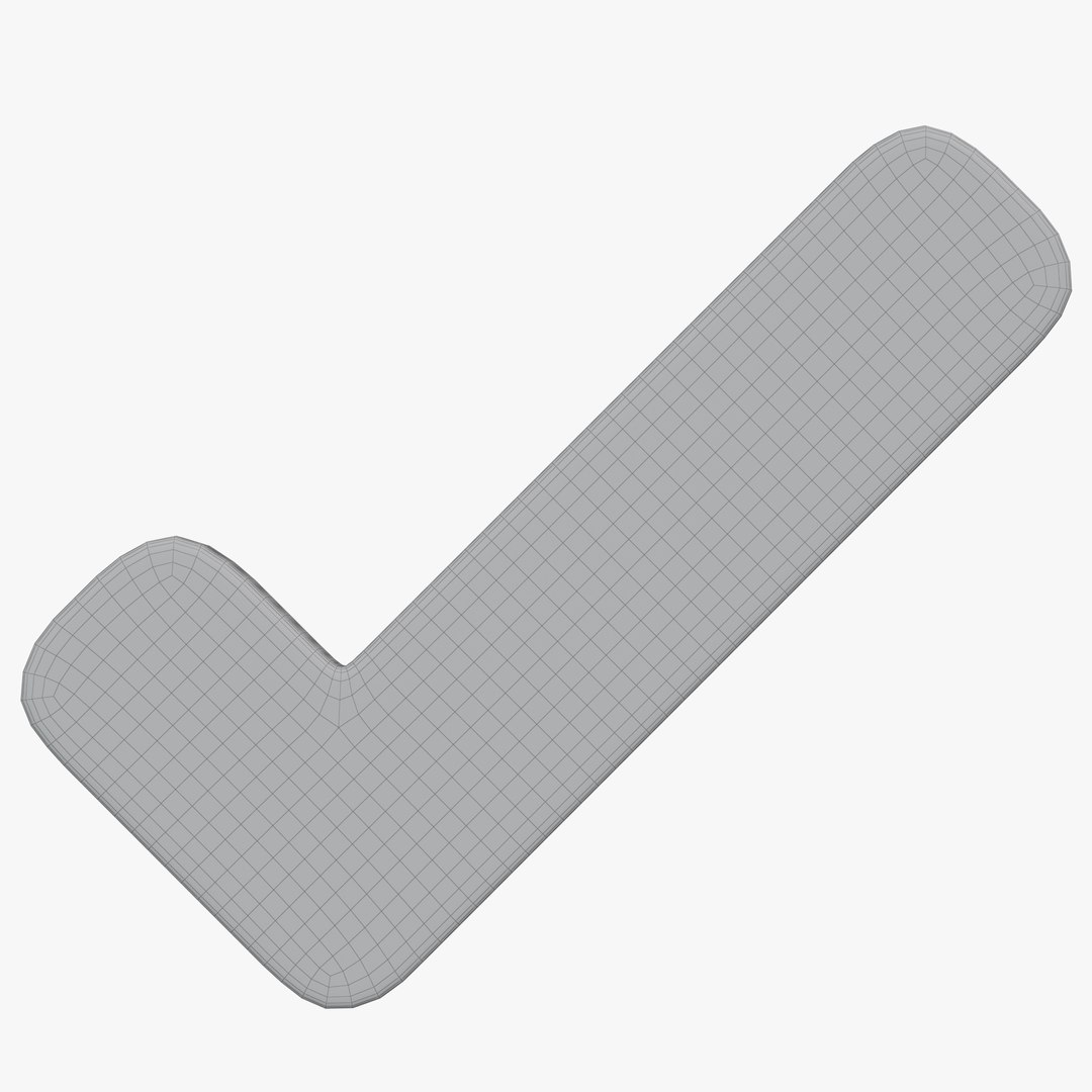 Check Mark Model - TurboSquid 1963663