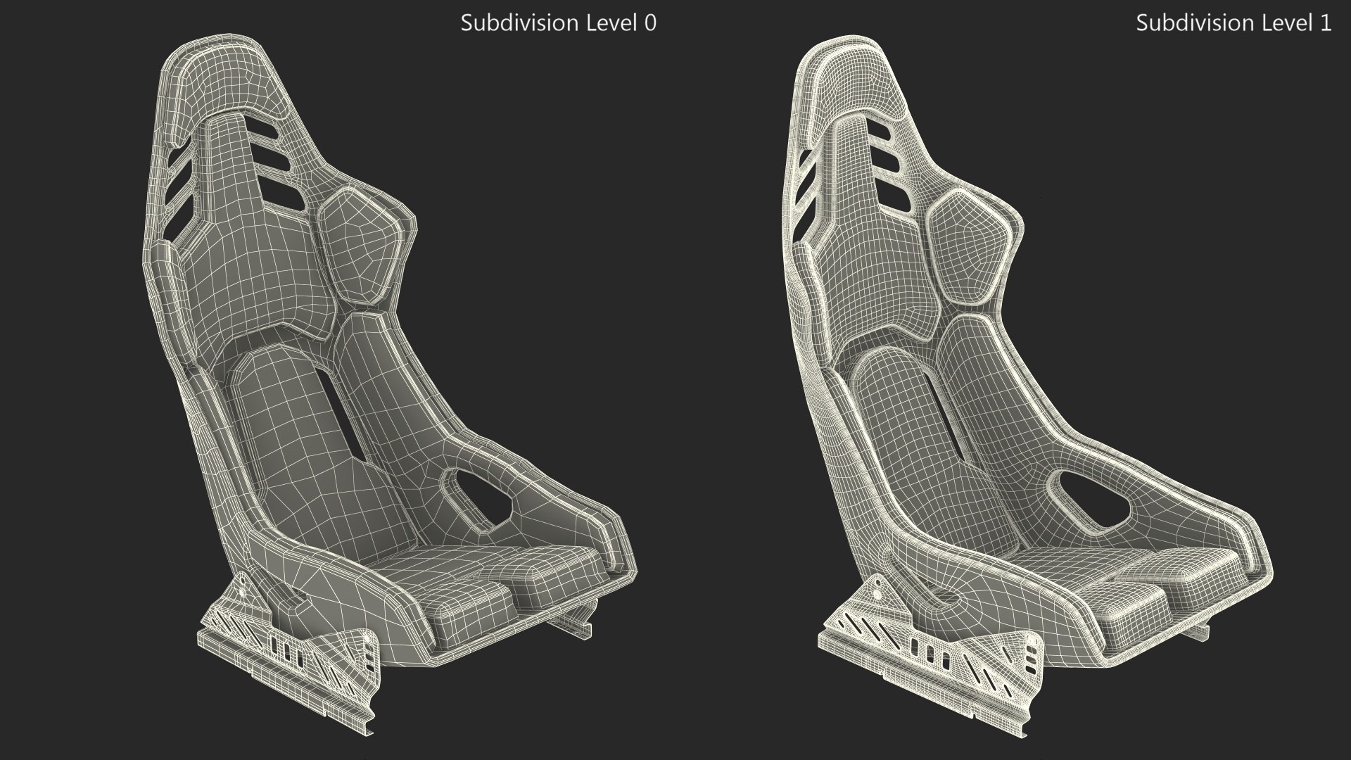 3D RECARO Podium CF Black Racing Seat - TurboSquid 2152186