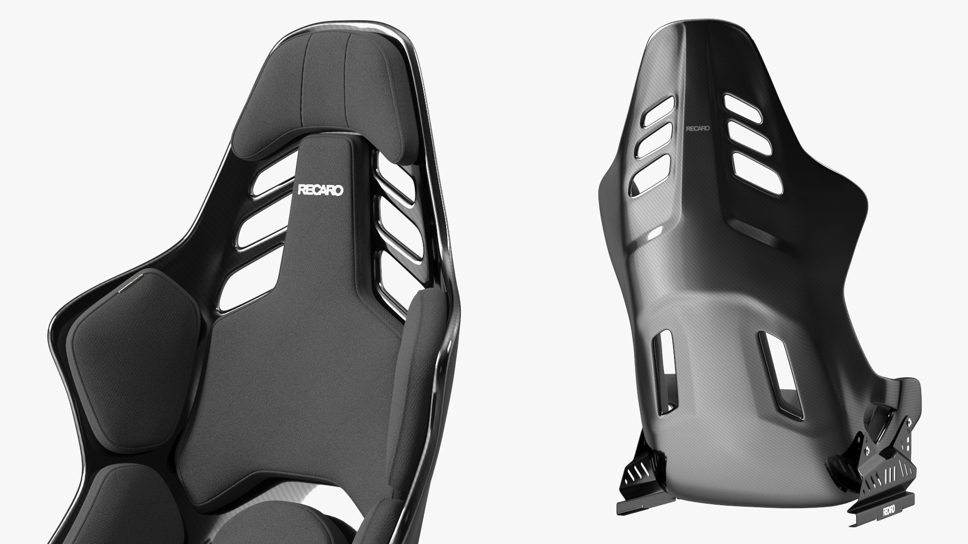3D RECARO Podium CF Black Racing Seat - TurboSquid 2152186
