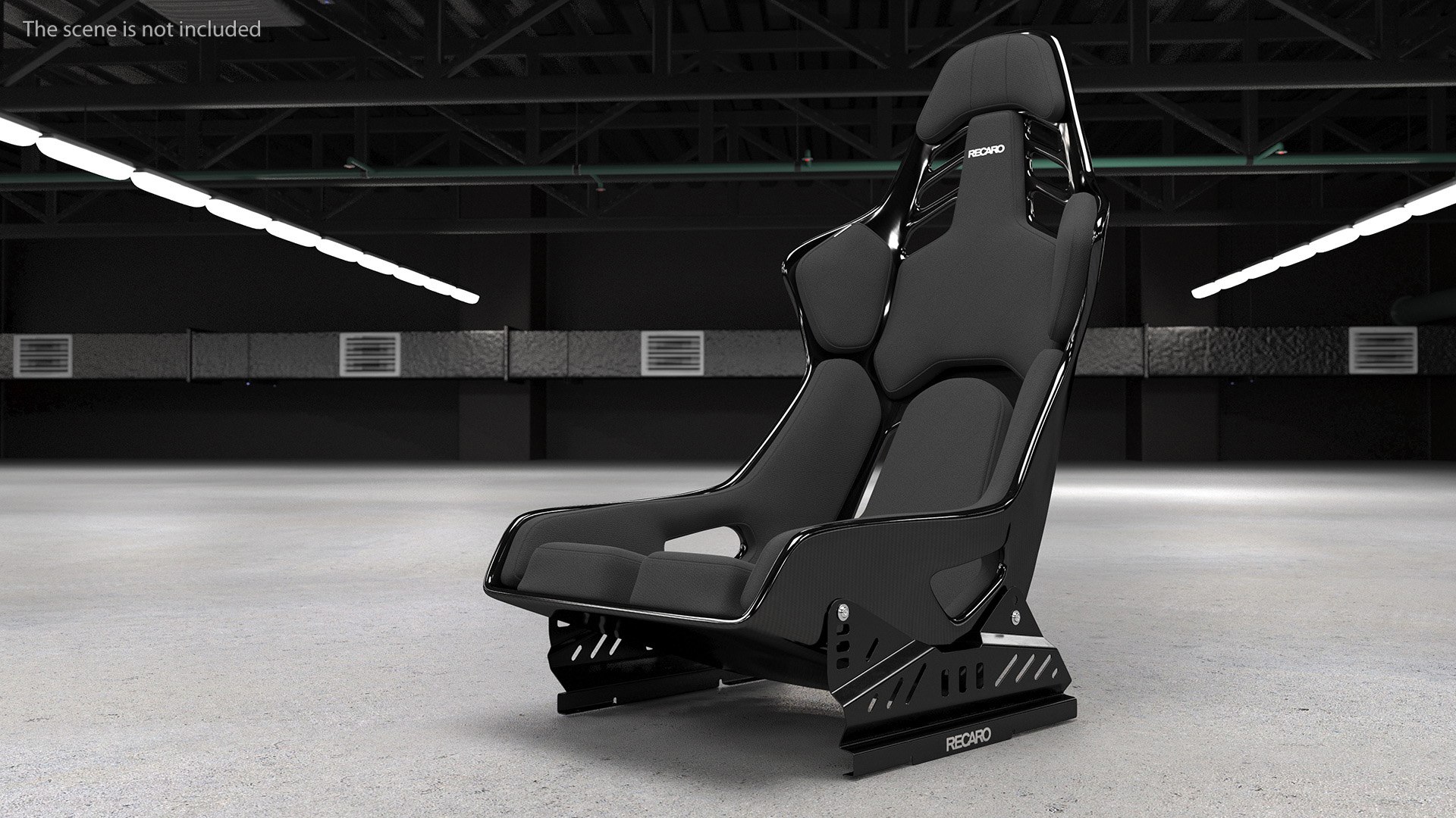 3D RECARO Podium CF Black Racing Seat - TurboSquid 2152186