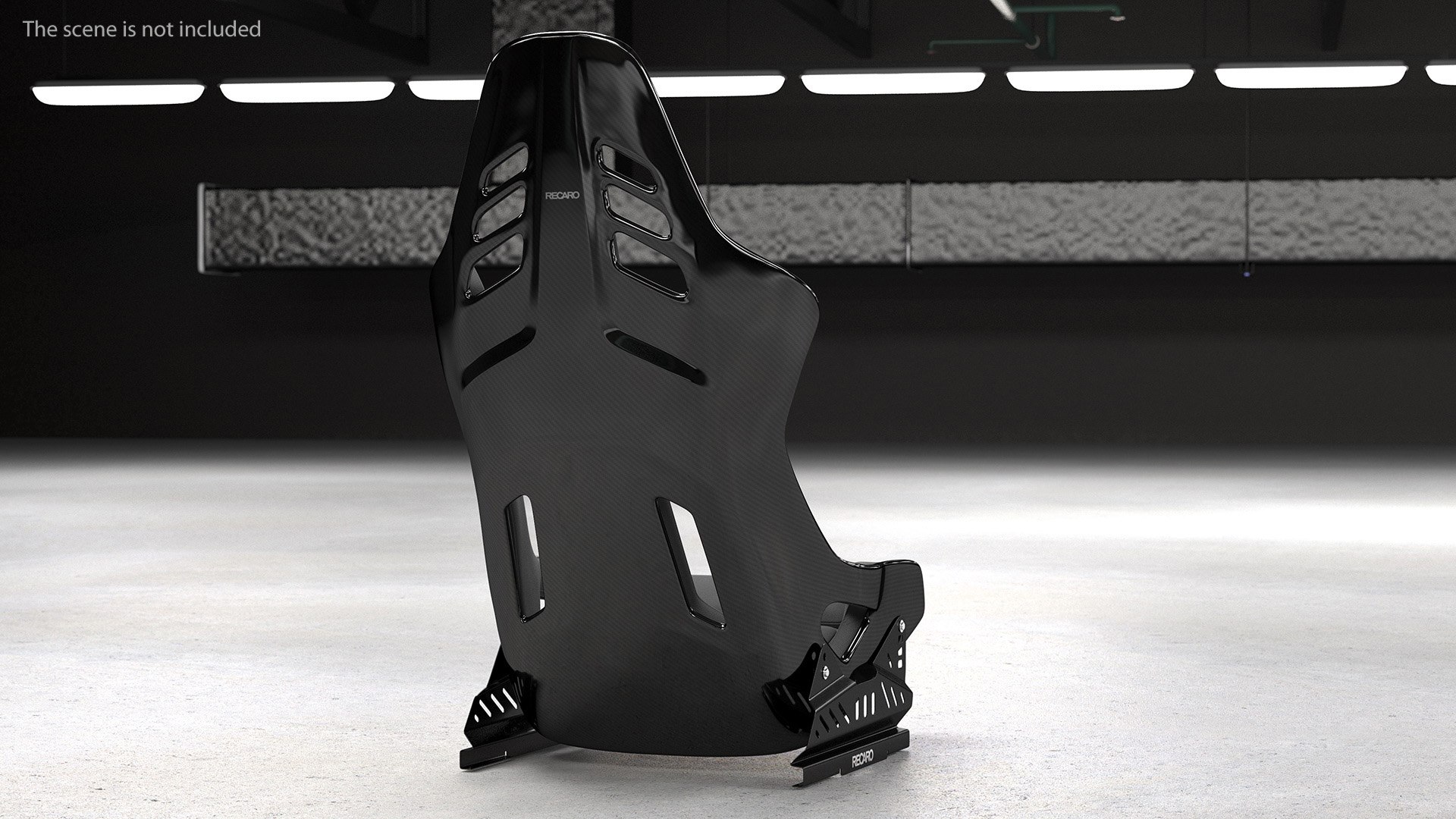 3D RECARO Podium CF Black Racing Seat - TurboSquid 2152186
