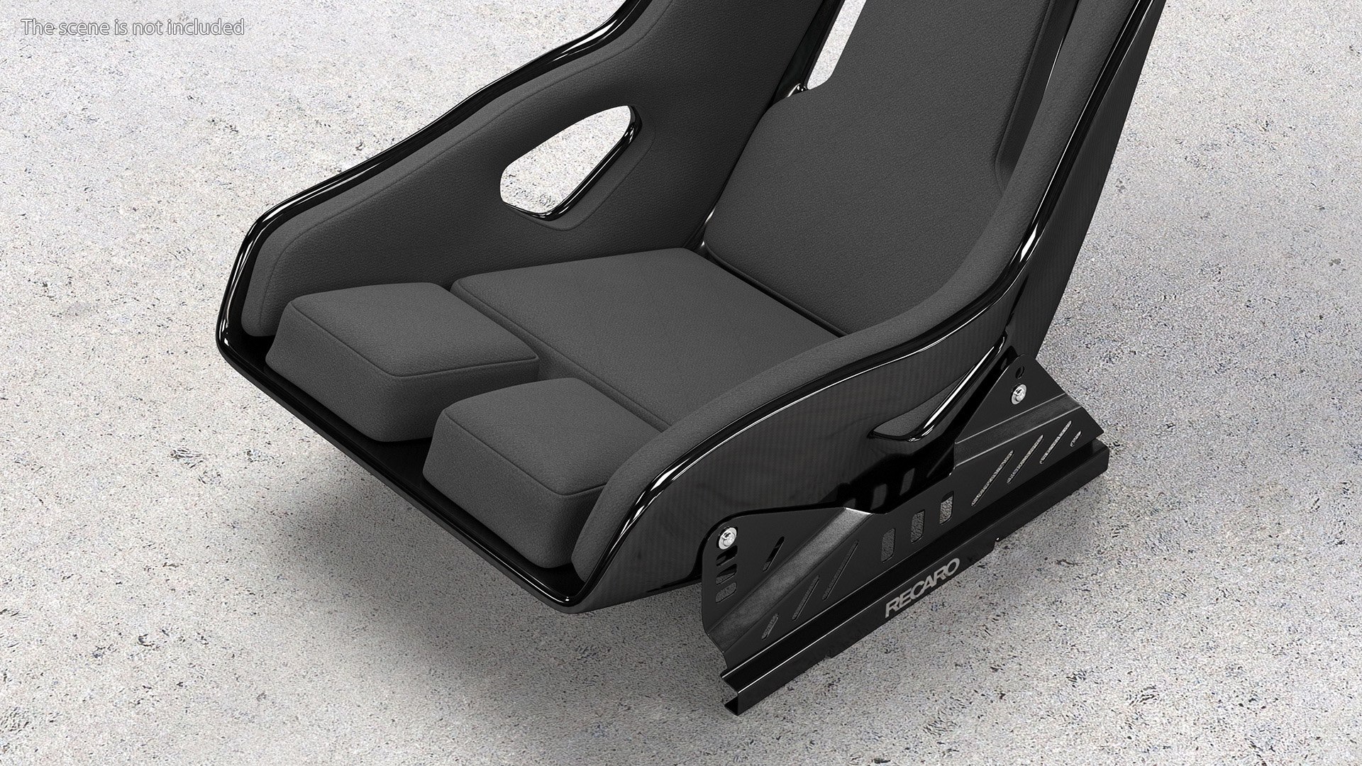 3D RECARO Podium CF Black Racing Seat - TurboSquid 2152186