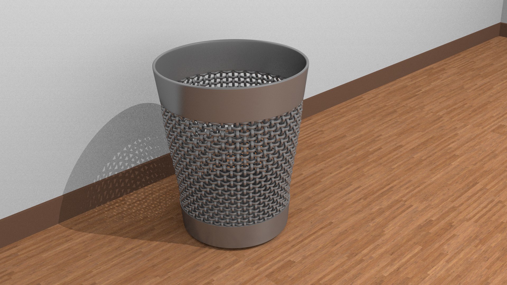 3d obj garbage bin